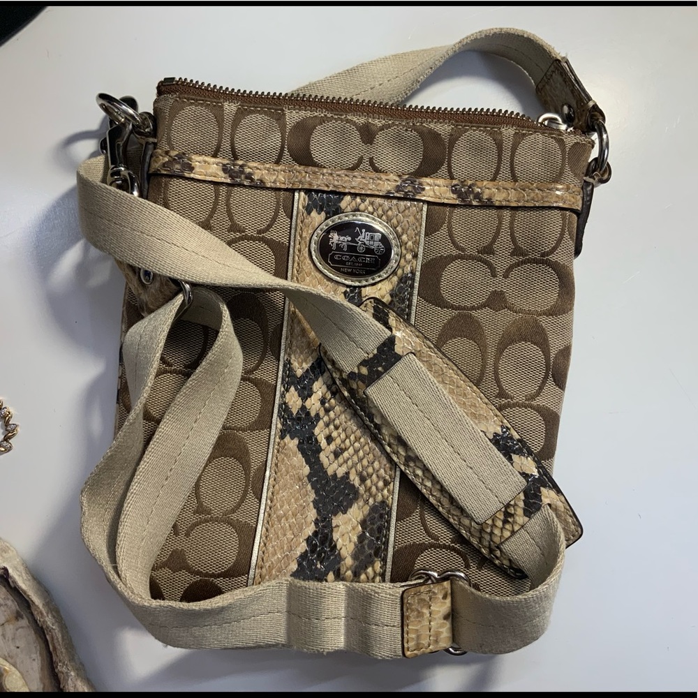 Coach Signature Python Swing-Pack - Gem